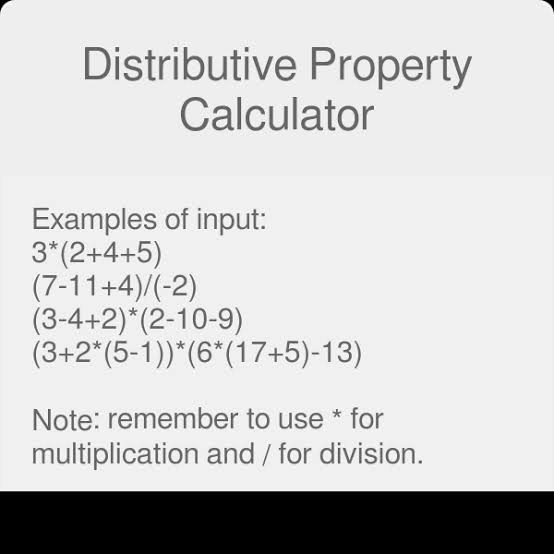 Distributive Property Calculator Online